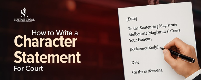 How to Write a Character Statement for Court Australia | Sultan Legal